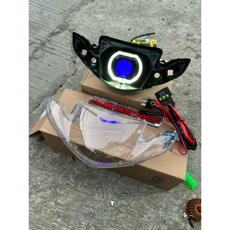Jual Lampu depan Vega R new biled billed MATRIX 3inc fullset relay ...