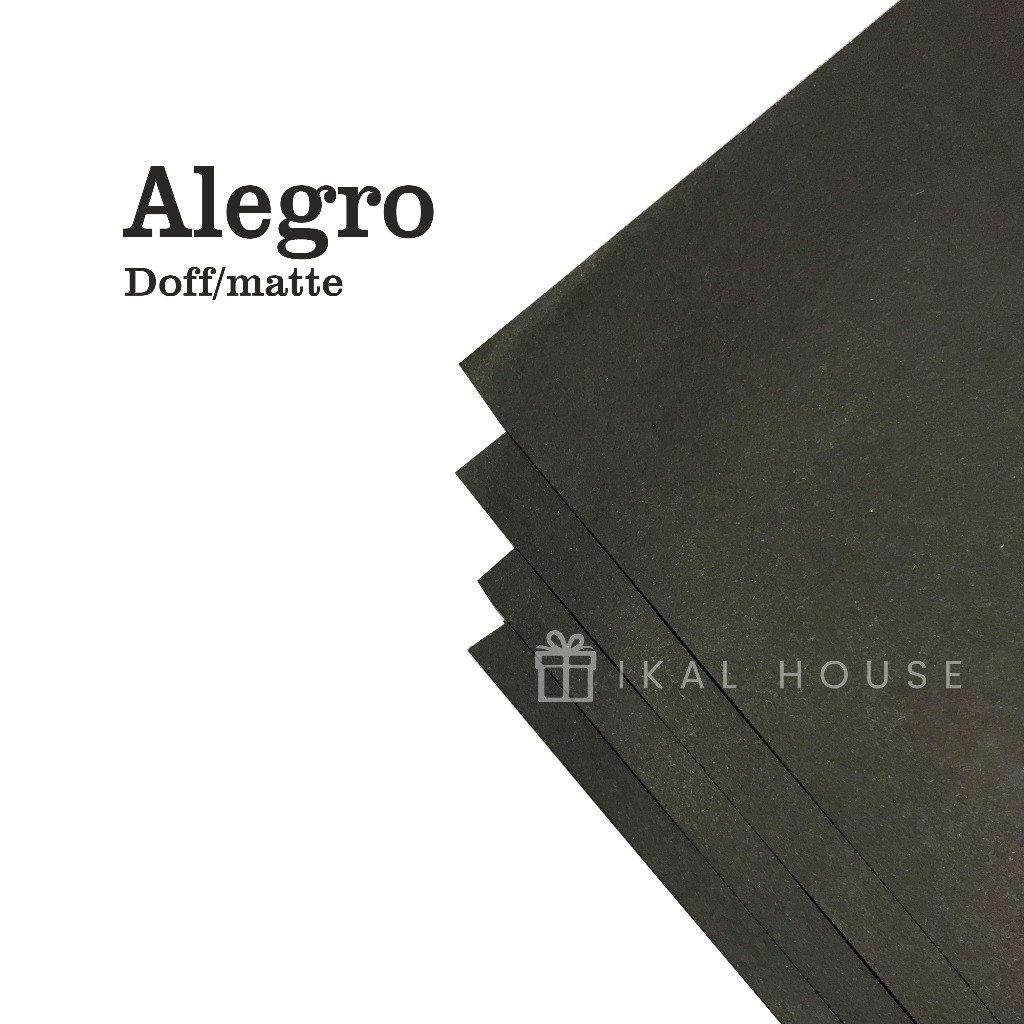 Jual Kertas Alegro Hitam Plano 79 x 109cm | Shopee Indonesia
