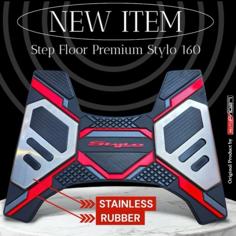 Jual Pijakan Alas Kaki Karpet kombinasi stainless Motor Honda Stylo 160 tahun 2023 2024 2025 ...