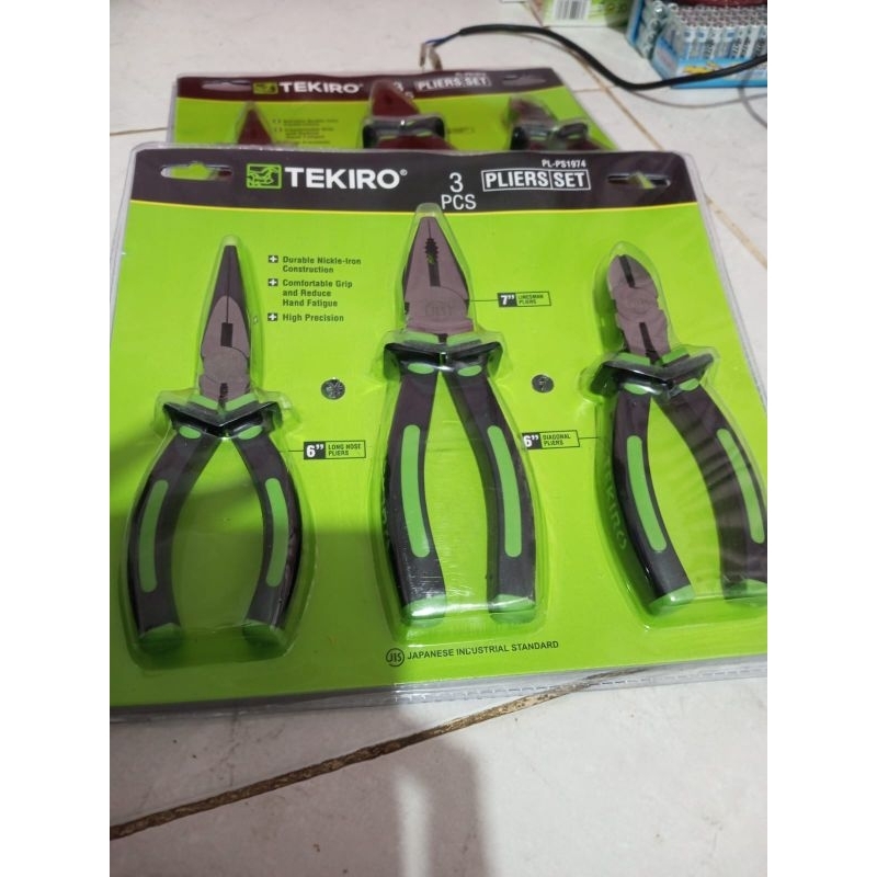 Jual 1 set tang tekiro tang kombinasi , tang potong , tang lancip 3 pcs | Shopee Indonesia