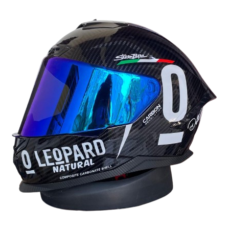 Jual helm js armor z carbon full face sni redbull leopard visor iridium ...