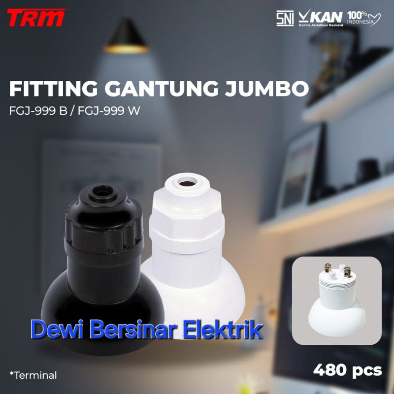 Jual Fitting Gantung Jumbo E27 SNI Produk Indonesia - Fitting Gantung Jumbo TRM 999 B | Shopee ...