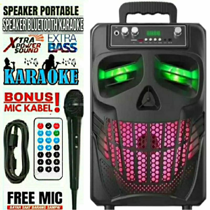 Jual Speaker Subwoofer aktif 8.8INC Gratis Mic Karoke SQ-780 Free Mic ...
