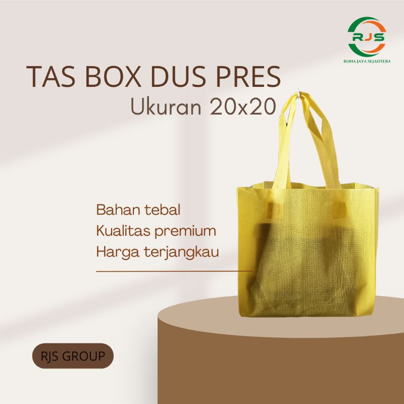 Jual (Isi 12 pcs) Lusinan Tas Goodiebag Box 20x20 Tas Box Nasi Tas Box ...