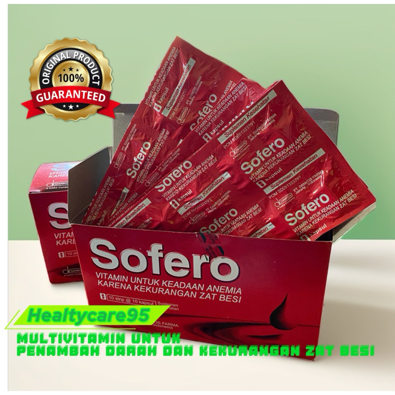 Jual Sofero kapsul box @100tablet / Vitamin zat besi / Suplemen ...