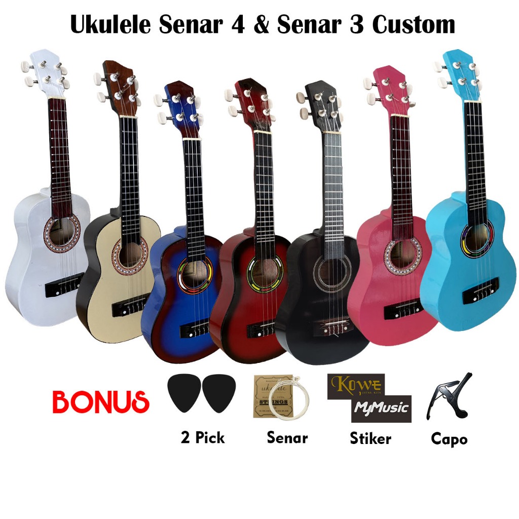 Jual Ukulele Premium Senar 3&4 Senar nilon | Shopee Indonesia