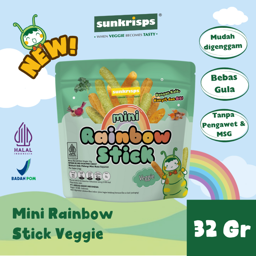 Jual (SPECIAL LAUNCH) Mini Rainbow Stick Original 32gr | Mini Stik ...