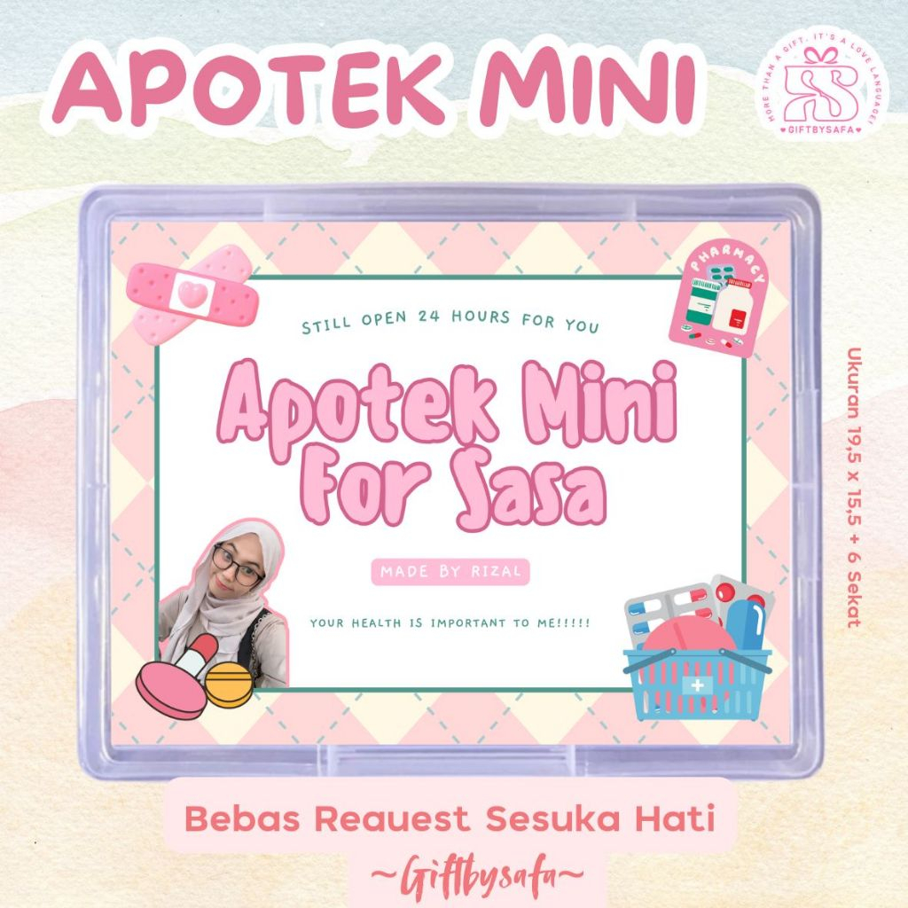 Jual (BOX DAN DESIGN SAJA) APOTEK MINI GIFT | KOTAK OBAT | APOTEK MINI ...