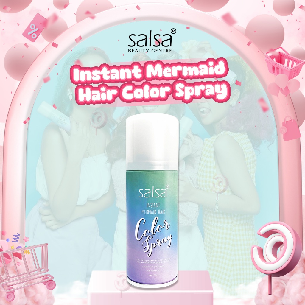 Jual SALSA - INSTANT MERMAID HAIR COLOR SPRAY ( 80 ml ) - Semir Rambut ...