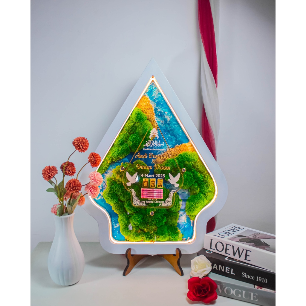 Jual Mahar pernikahan Background Resin Model Gunungan Ukuran Tinggi ...