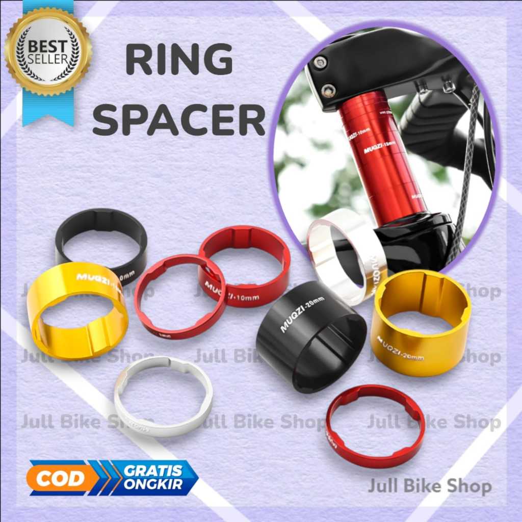 Jual Ring spacer RISK sepeda mtb 10mm 5mm alloy fork headset 1cm 0.5mm ...