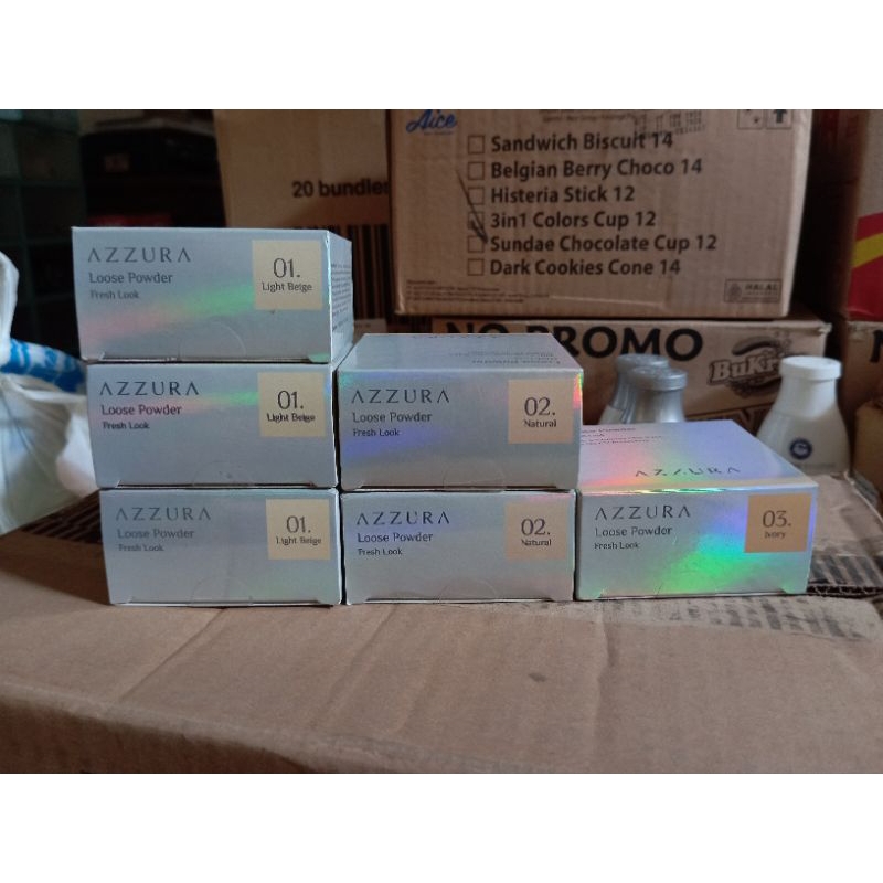 Jual Azzura Loose Powder Wajah Azura Bedak Tabur Muka 30g (Expired 2026 ...