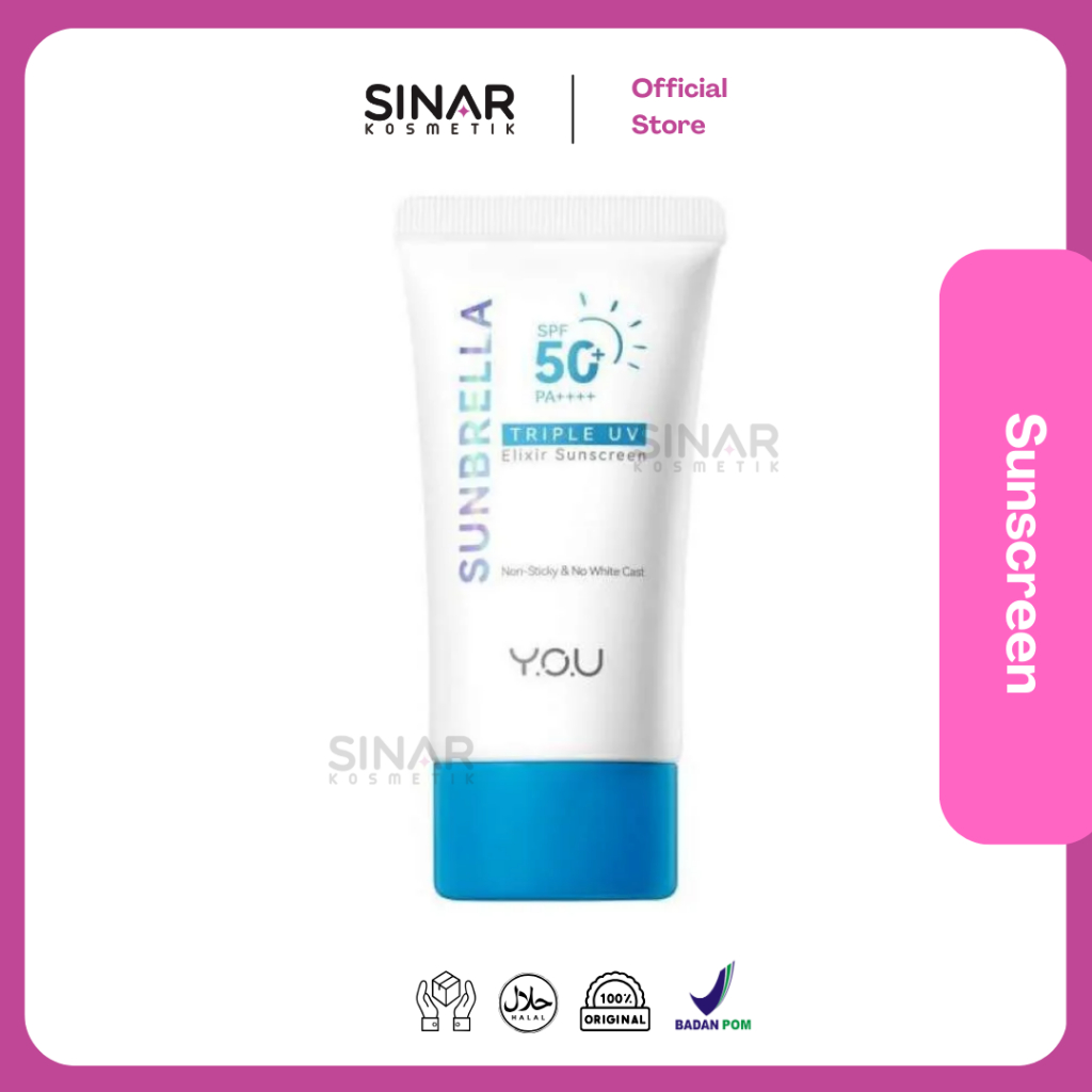 Jual YOU Sunbrella Triple UV Elixir Sunscreen SPF 50+ PA++++ 30ml ...