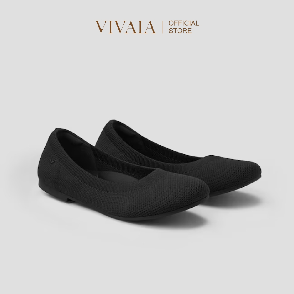 Jual VIVAIA Sepatu Wanita Round-Toe Flats (Claire) - Black | Shopee ...