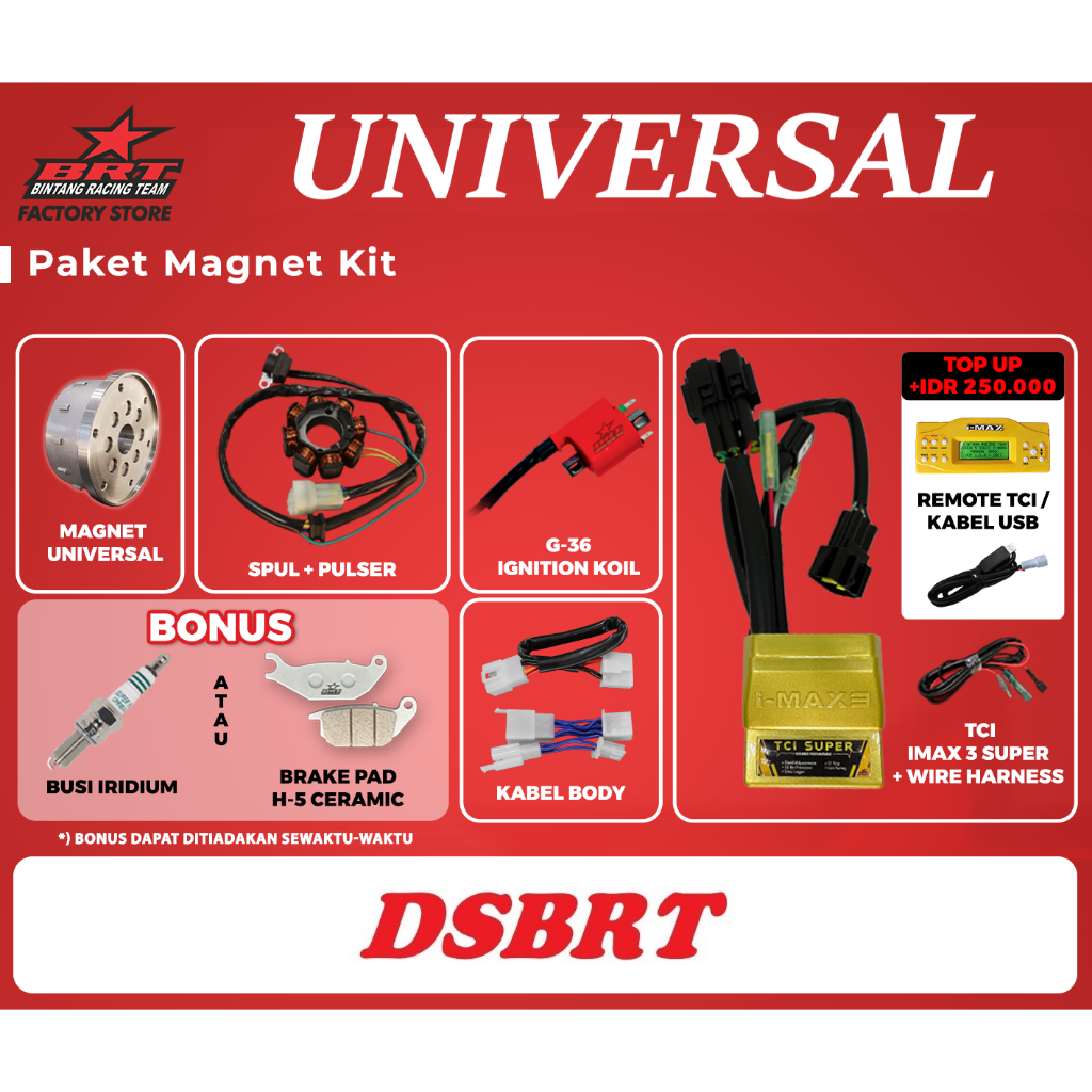 Jual PAKET MAGNET KIT Racing BRT Universal Semua Motor Jupiter Z MX ...