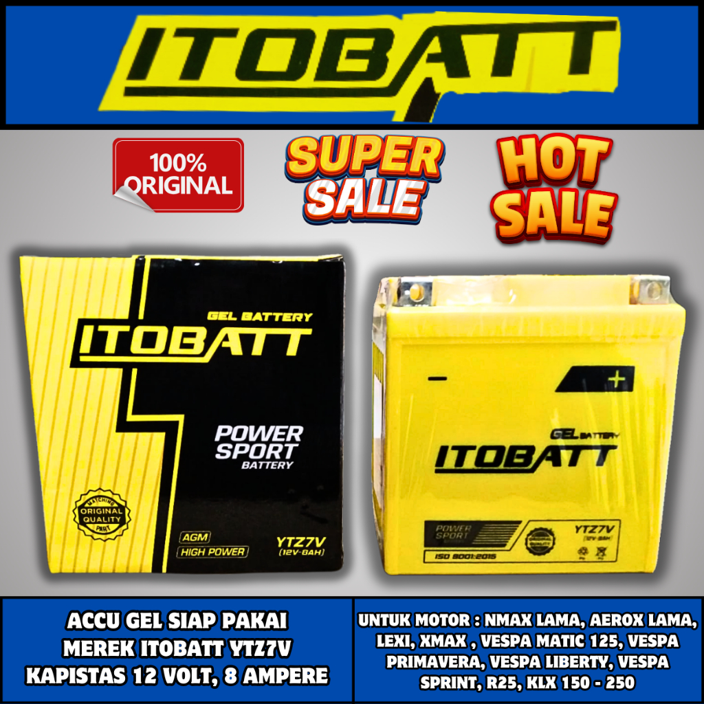 Jual AKI MOTOR YAMAHA NMAX LAMA N MAX OLD / AEROX 155 OLD , AEROX 155 NEW CONNECTED ABS , LEXI ...