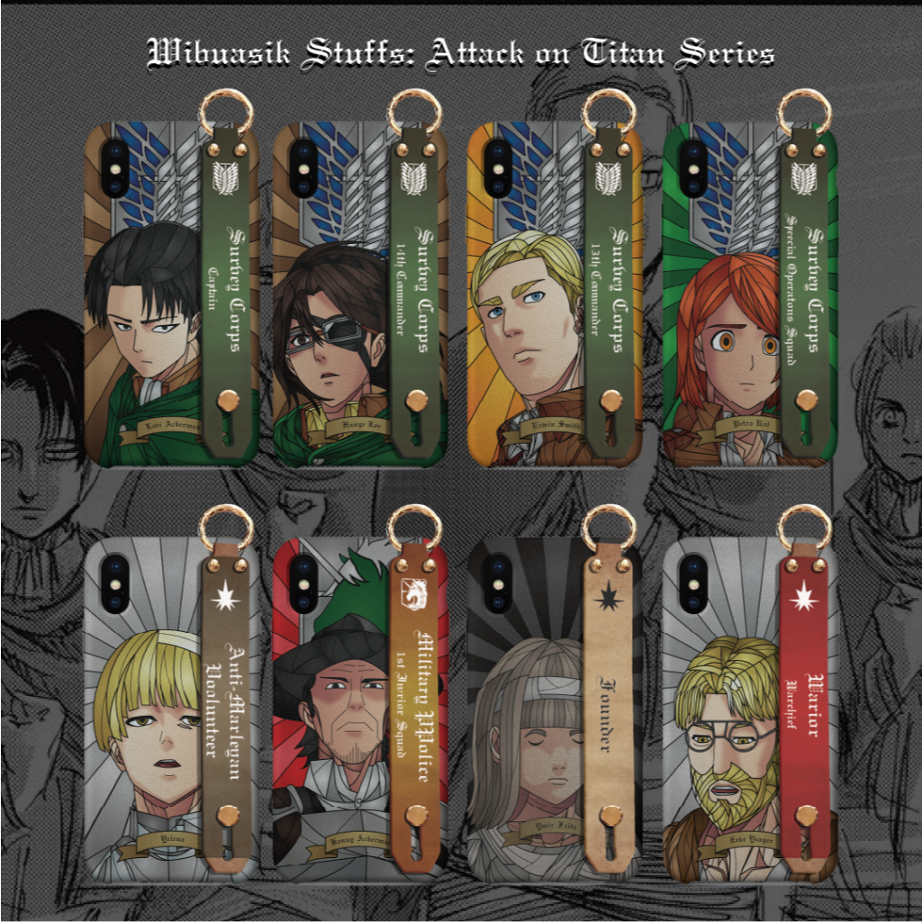 Jual Casing Attack on Titan Survey Corps Series Levi Erwin Hange ...
