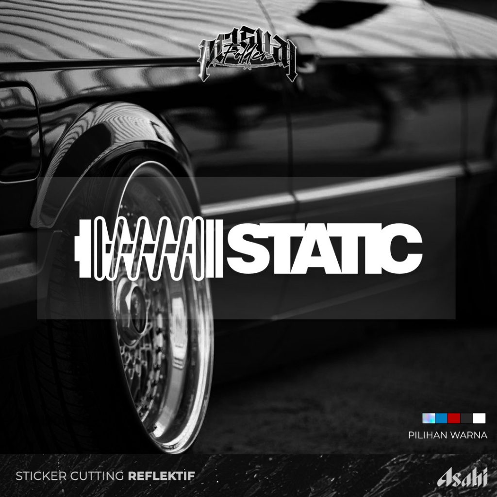 Jual Sticker Static | Stiker JDM | Sticker Cutting | Cutting Stiker ...
