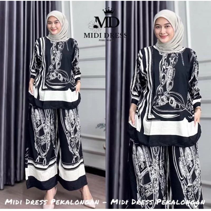 Jual .. One Set Kulot Rayon Adem Busui Jumbo Pakaian Wanita Muslim ...