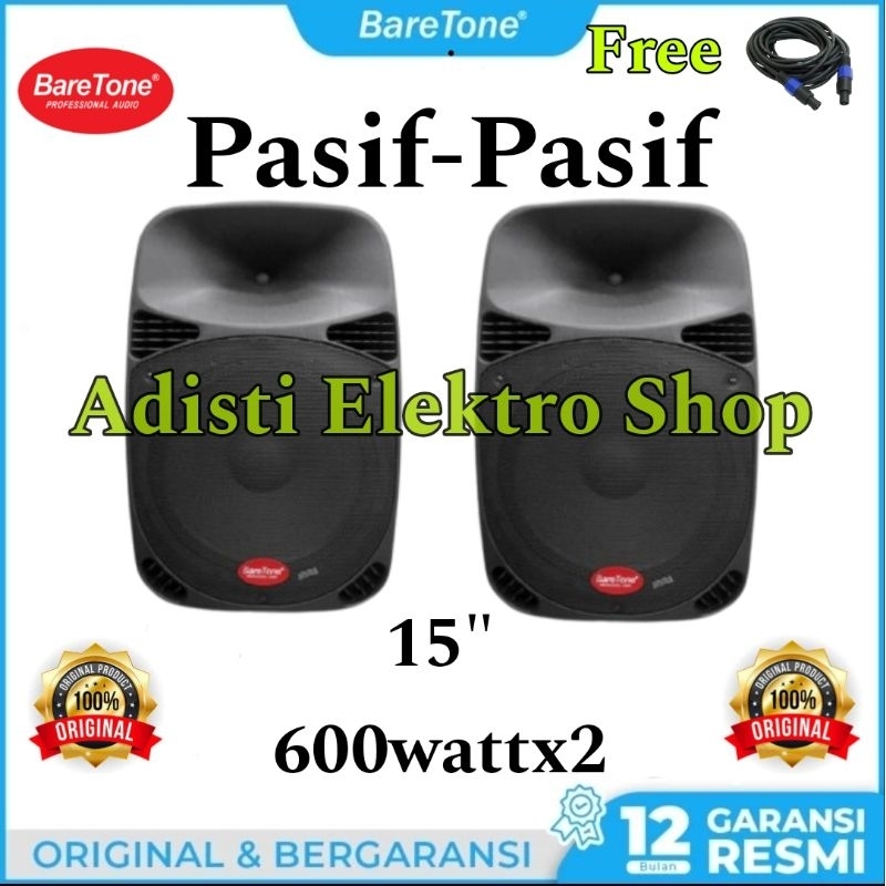 Jual speaker pasive 15 inch baretone max15mw max-15mw 600watt speaker pasif baretone 15inch max ...