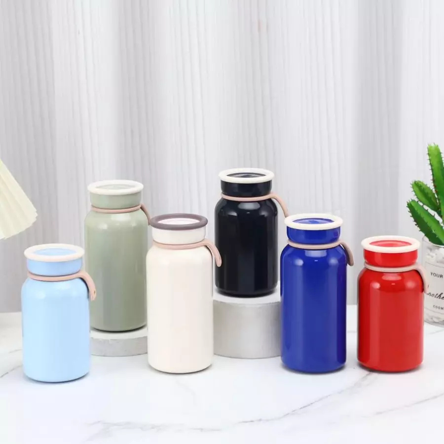 Jual Tumbler Milk Termos Mini Stainless Steel 400ml / Botol Minum ...