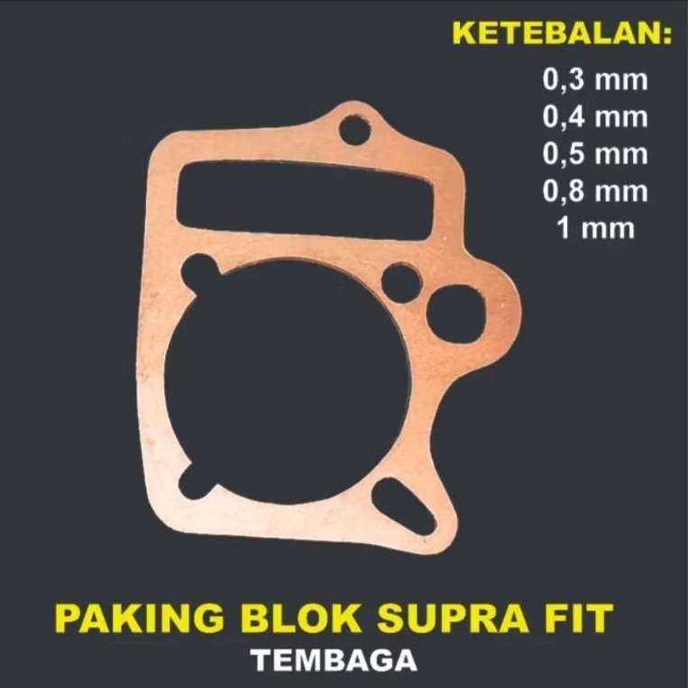 Jual GASKET PAKING BLOK PERPAK BLOK HONDA SUPRA FIT TEMBAGA HANDMADE RAPI DAN PRESISI | Shopee ...
