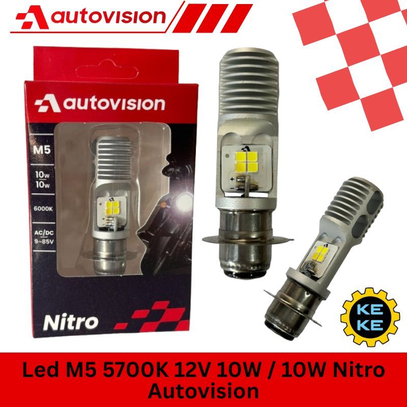Jual Lampu M5 5700K 12V 10W/10W Nitro Autovision | Shopee Indonesia