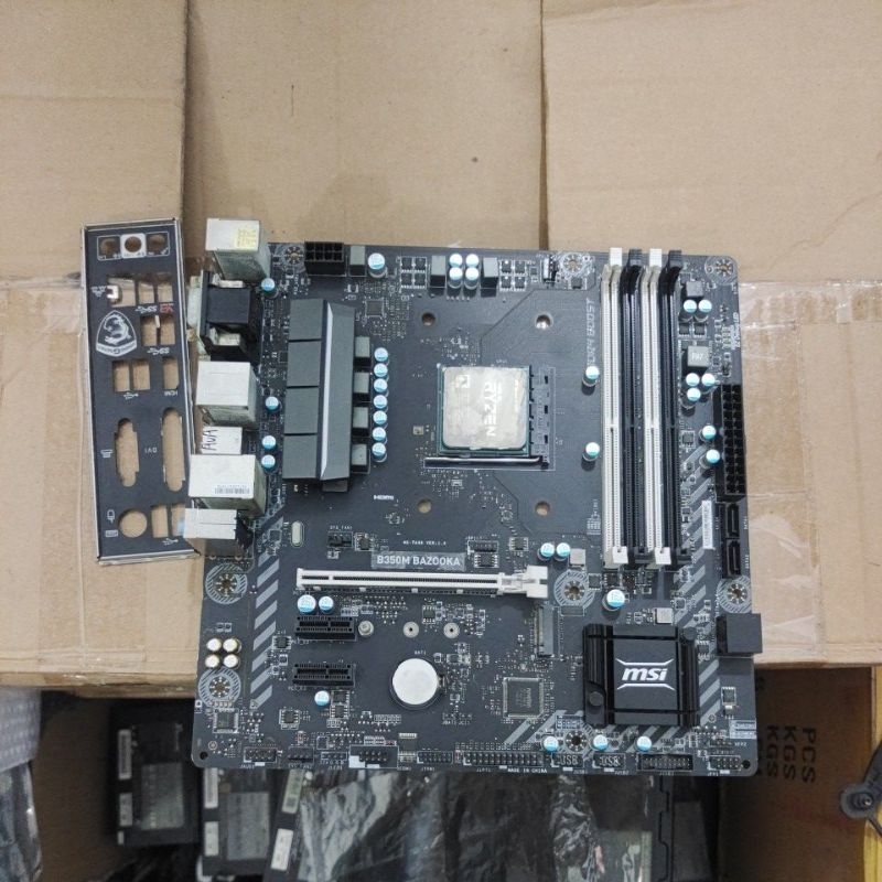 Jual mainboard MSI b350m ddr4 + procsesor AMD ryzen 5 1600 | Shopee ...