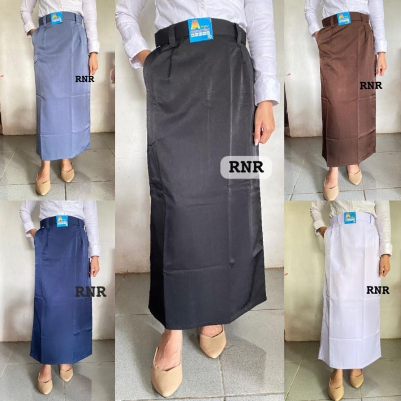 Jual ROK SPAN BELAH BELAKANG SEKOLAH KERJA KULIAH SERAGAM SMA SMP | Shopee Indonesia
