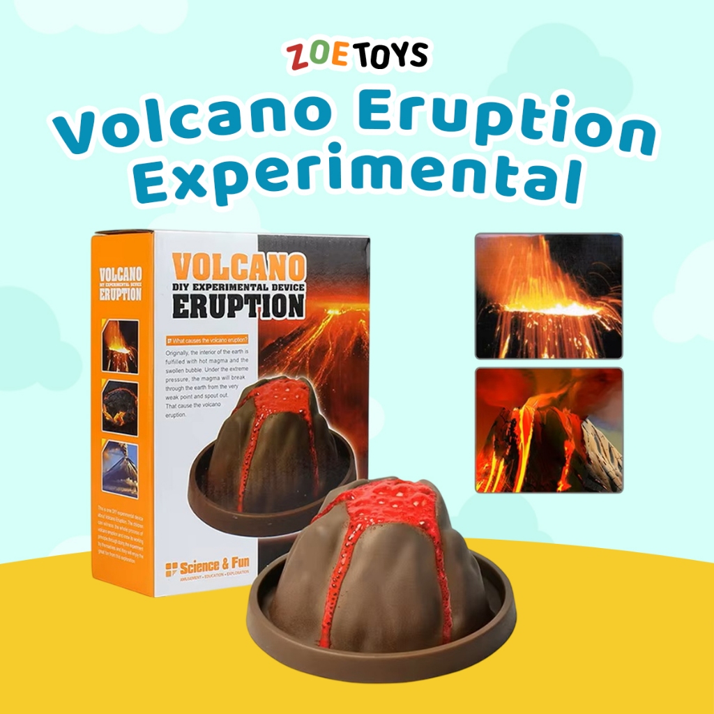 Jual Zoetoys Volcano Eruption Experimental | STEM Letusan Gunung Berapi for Kid dgn Refill Bubuk ...