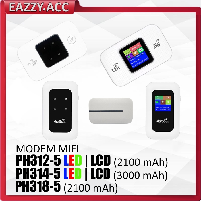 Jual Modem MIFI 300Mbps PH312-5 | PH314-5 | PH318-5 2100mAh 3000mAh 4G ...