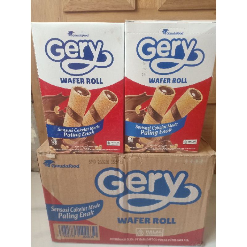 Jual Gery Wafer Roll stick 1box isi 20 pcs | Shopee Indonesia
