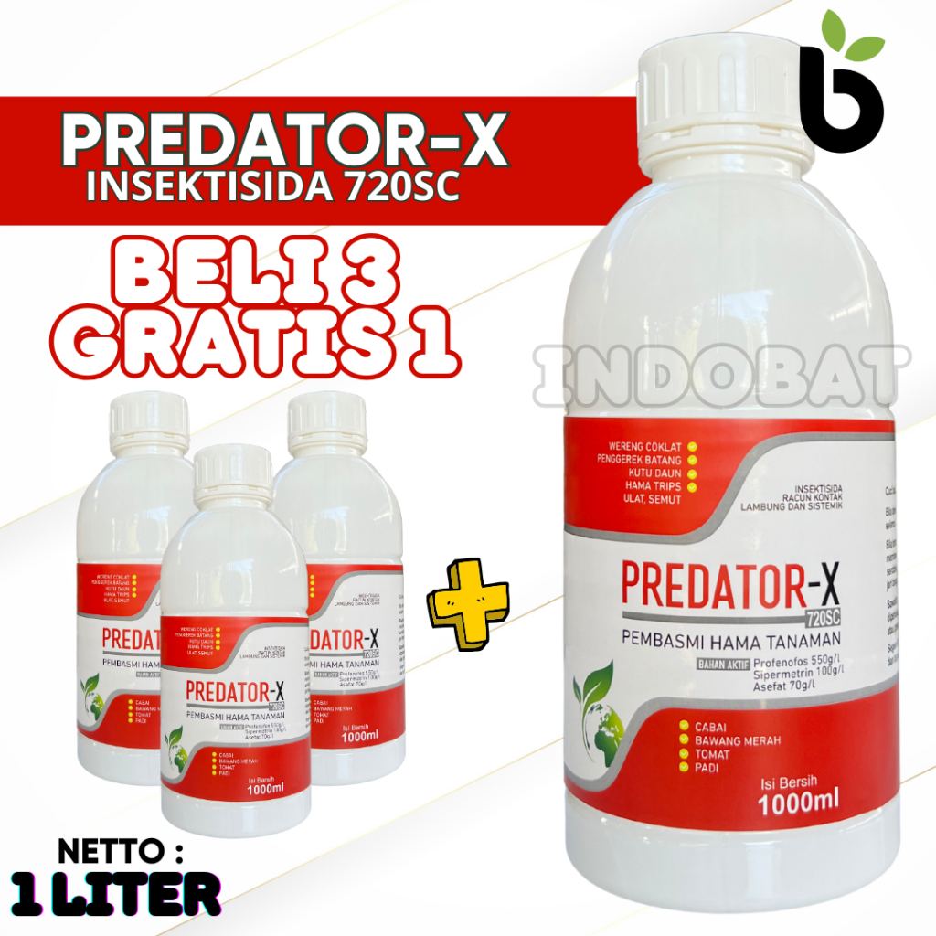 Jual Insektisida Predator-X 1 Liter Perlindungan Maksimal untuk Tanaman dari Hama | Shopee Indonesia