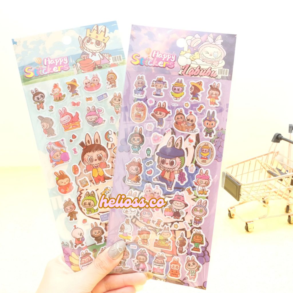 Jual STIKER TIMBUL LABUBU STIKER ALB 3D TIMBUL MOTIF KARAKTER LABUBU ...