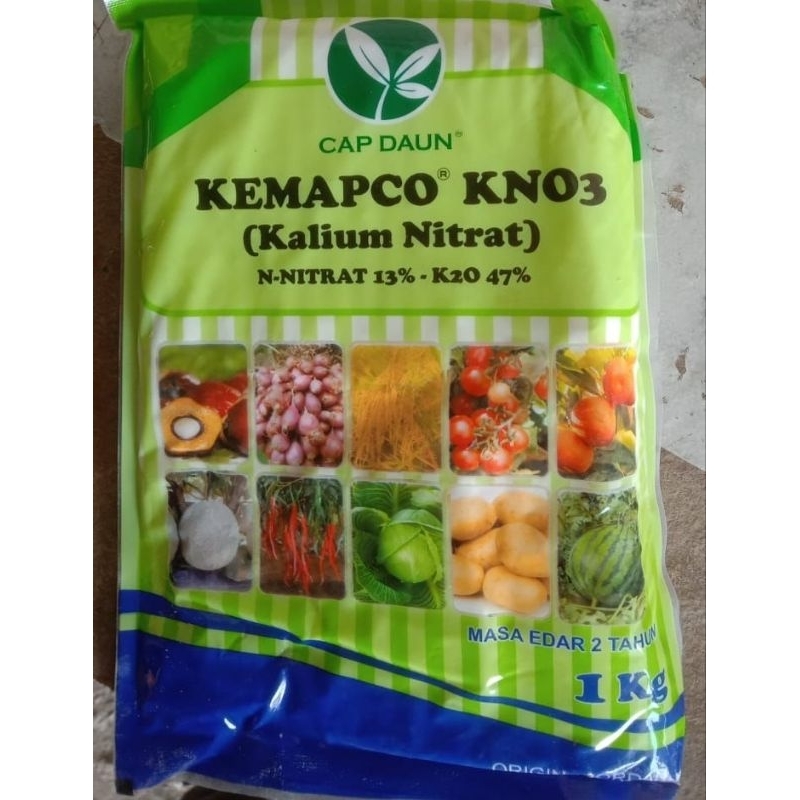 Jual PUPUK KNO3 PUTIH PUPUK KALIUM NITRAT CAP DAUN 1KG | Shopee Indonesia