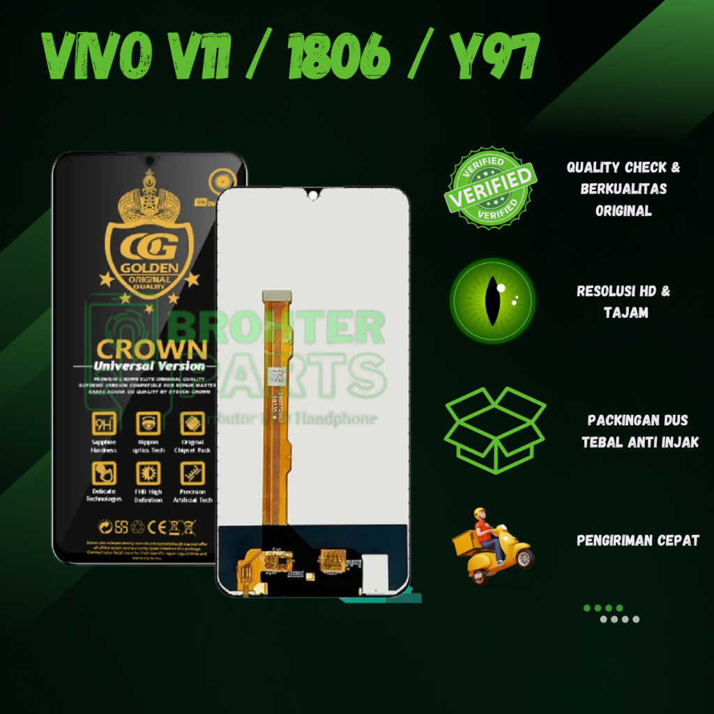 Jual LCD VIVO V11 / 1806 / Y97 TOUCHSCREEN FULLSET COMPLETE ORIGINAL ...