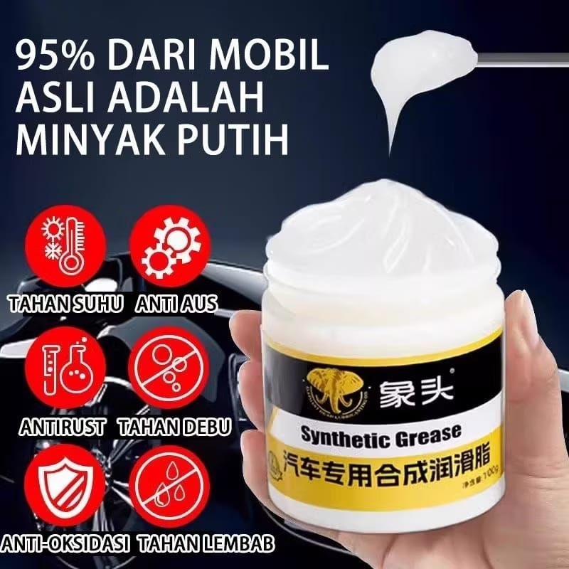 Jual Gemuk Putih Sintesis Sintetik Grease Mobil 50g | Shopee Indonesia