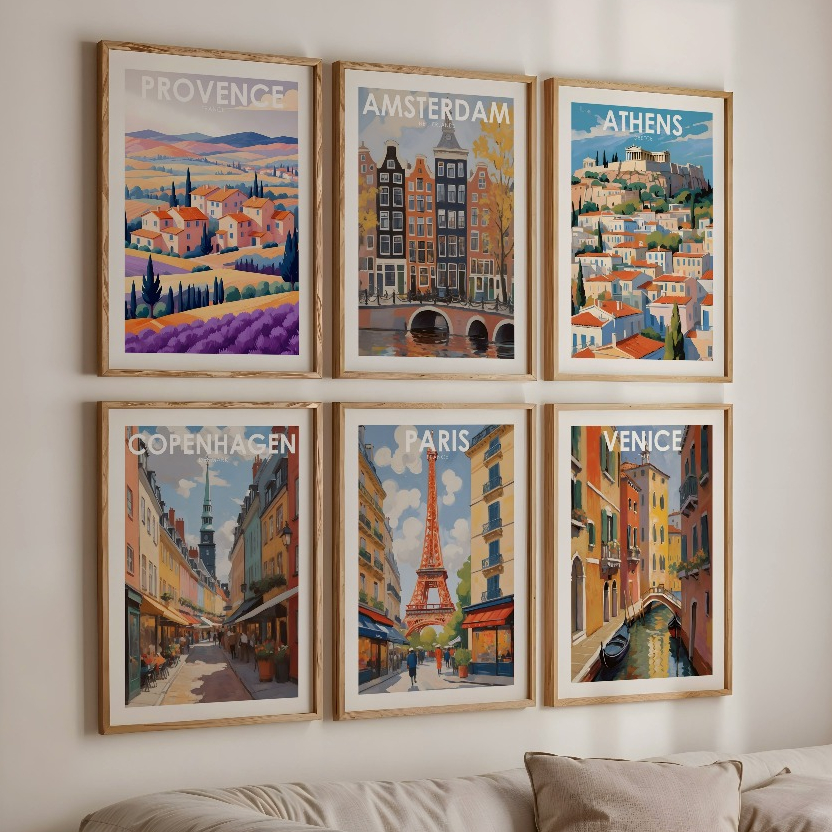 Jual Poster House Frame TRAVEL POSTER Series Premium Frame Tanpa ...