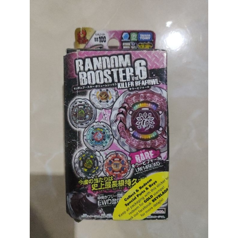 Jual Gasing Beyblade BB 100 Random Booster 6 Killer Beafowl | Shopee ...