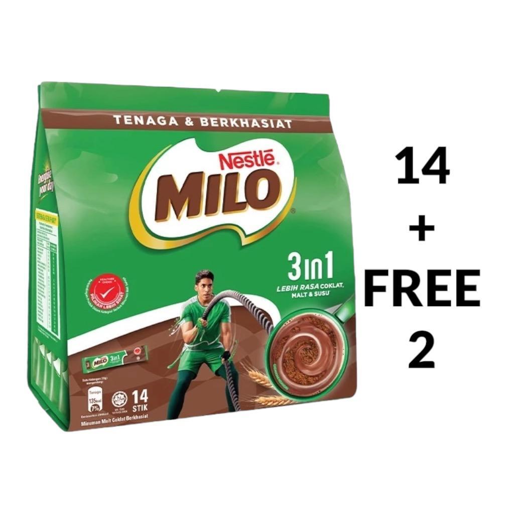 Jual Nestle Milo 3 in 1 Activ Go / Milo Bubuk Malt Coklat 3in1 Sticks ...