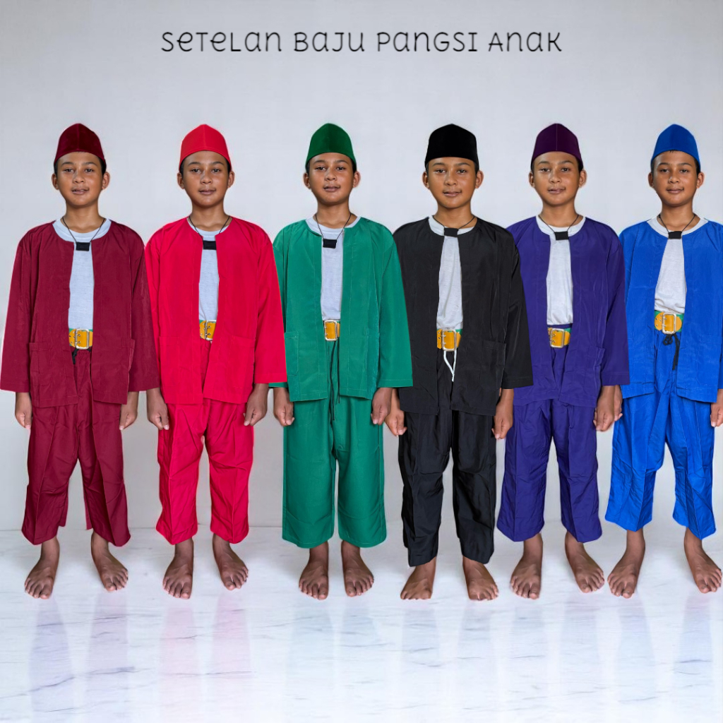 Jual Baju Pangsi Anak Laki Laki (SETELAN PECI SABUK) Baju Pangsi BetawI ...