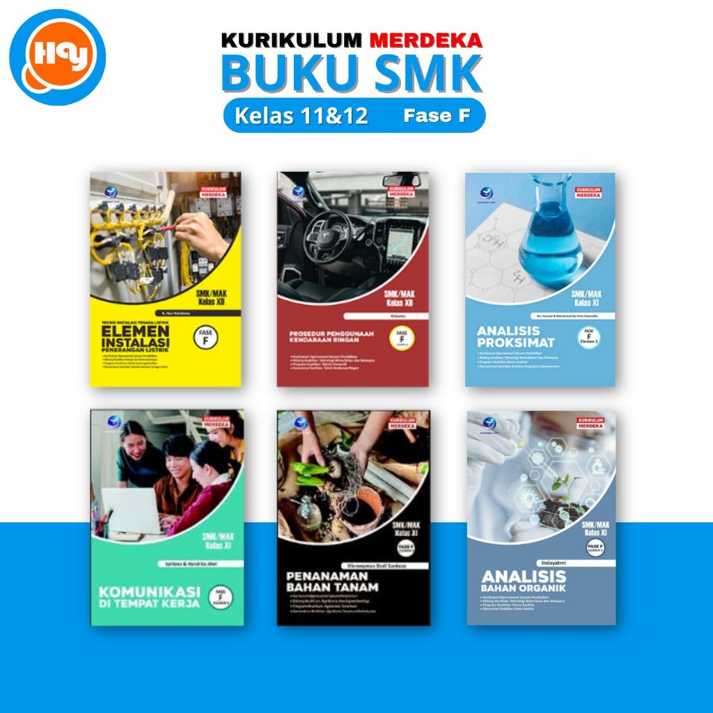 Jual Buku Kelas 11, 12 SMK Fase F Elemen 3 Kurikulum Merdeka | Analisis Bahan Organik,Teknik ...