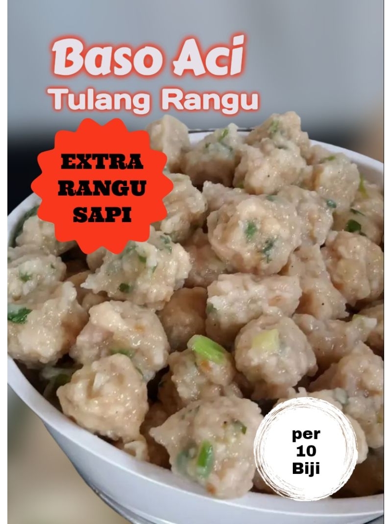 Jual BACITUL 10 biji/baso aci tulang rangu sapi /boci enak | Shopee ...