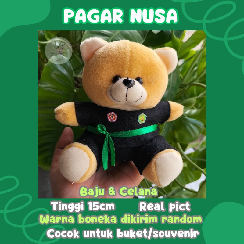 Jual Boneka beruang mini tema perguruan PN/PAGAR NUSA (baju+celana ...