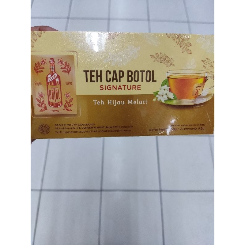 Jual teh cap botol signature teh hijau 25s | Shopee Indonesia