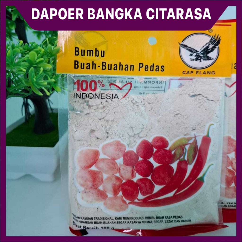 Jual garam buah / bumbu garam penyedap buah /Bumbu Buah Pedas Manis Cap ...
