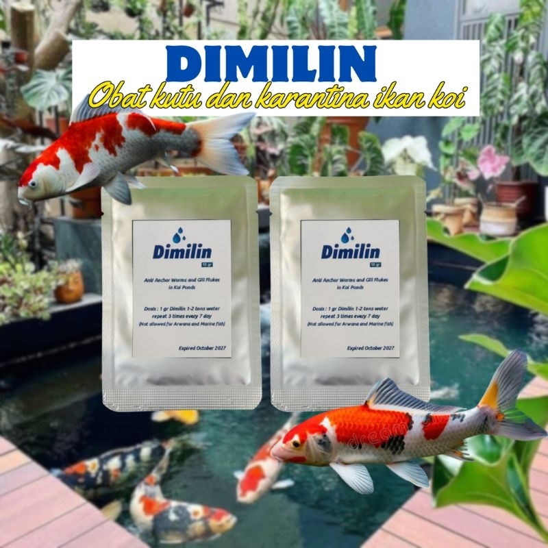 Jual DIMILIN 5GR JAPAN OBAT PARASIT DAN KUTU IKAN KOI GARANSI ORIGINAL ...