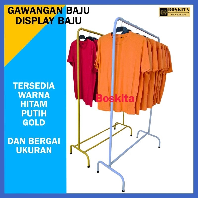 Jual Gawang gantungan baju besi gantungan baju minimalis hanger display ...