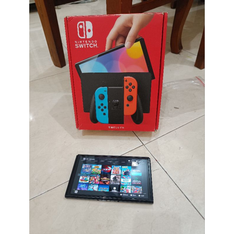 Jual Nintendo switch oled CFW 256gb tablet only + dus | Shopee Indonesia