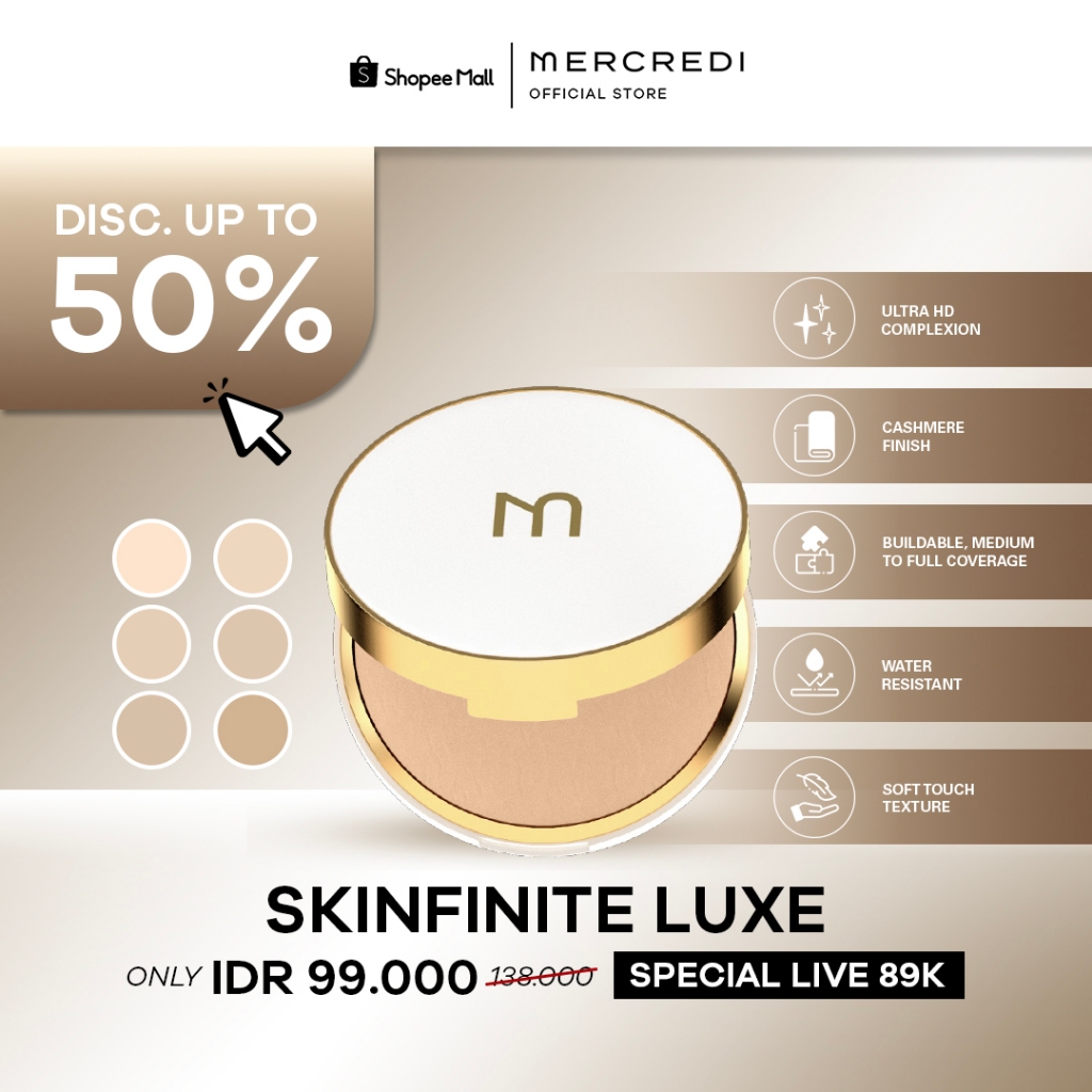 Jual MERCREDI - Skinfinite Luxe Flawless Finish Powder (Compact Powder ...